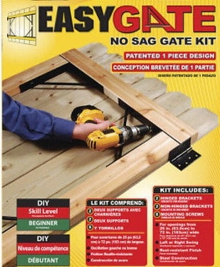 Homax 80099 Easy Gate Steel Construction No-Sag Bracket Kit for Doors ...