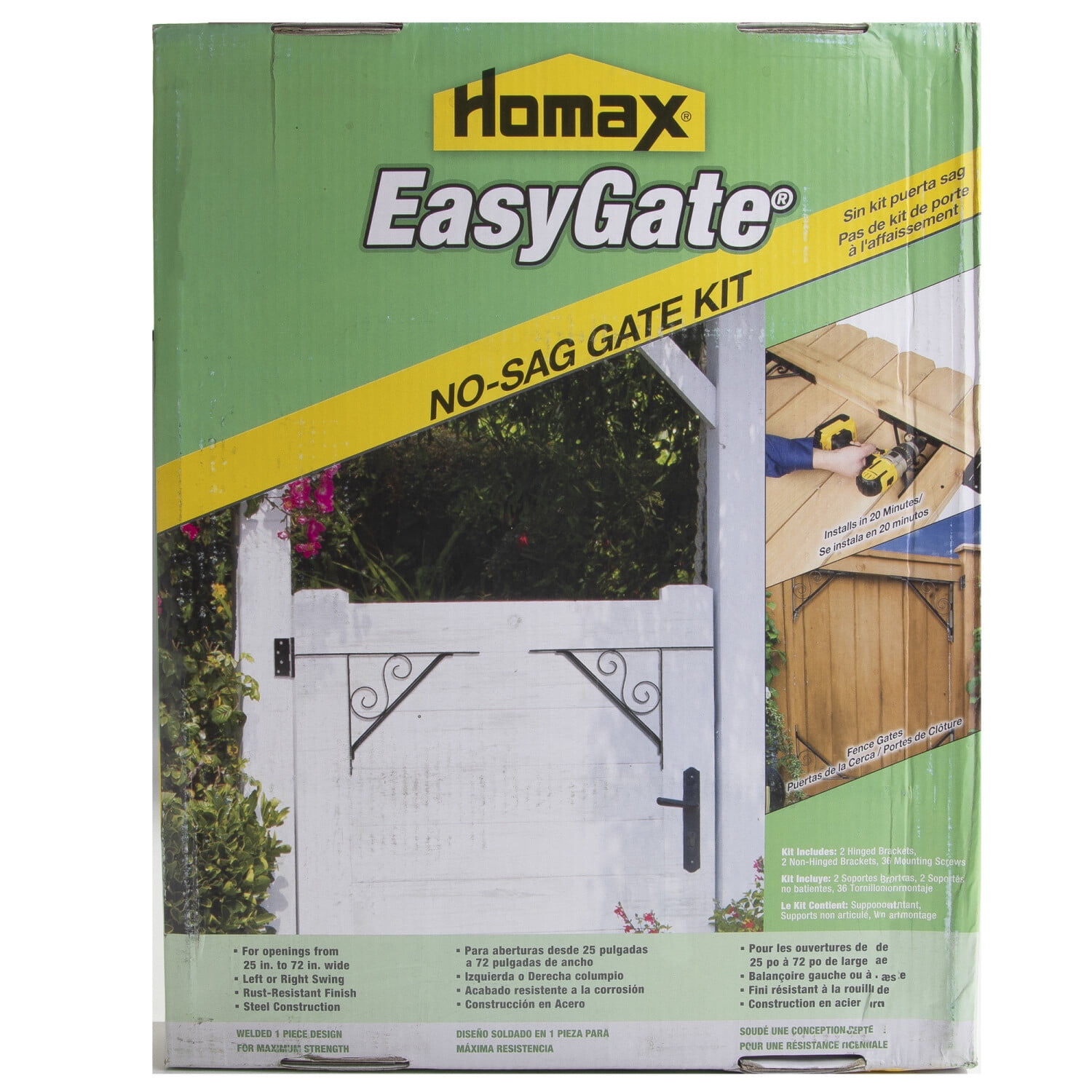 Homax EasyGate, Steel No Sag Gate Kit, Swirl - Walmart.com