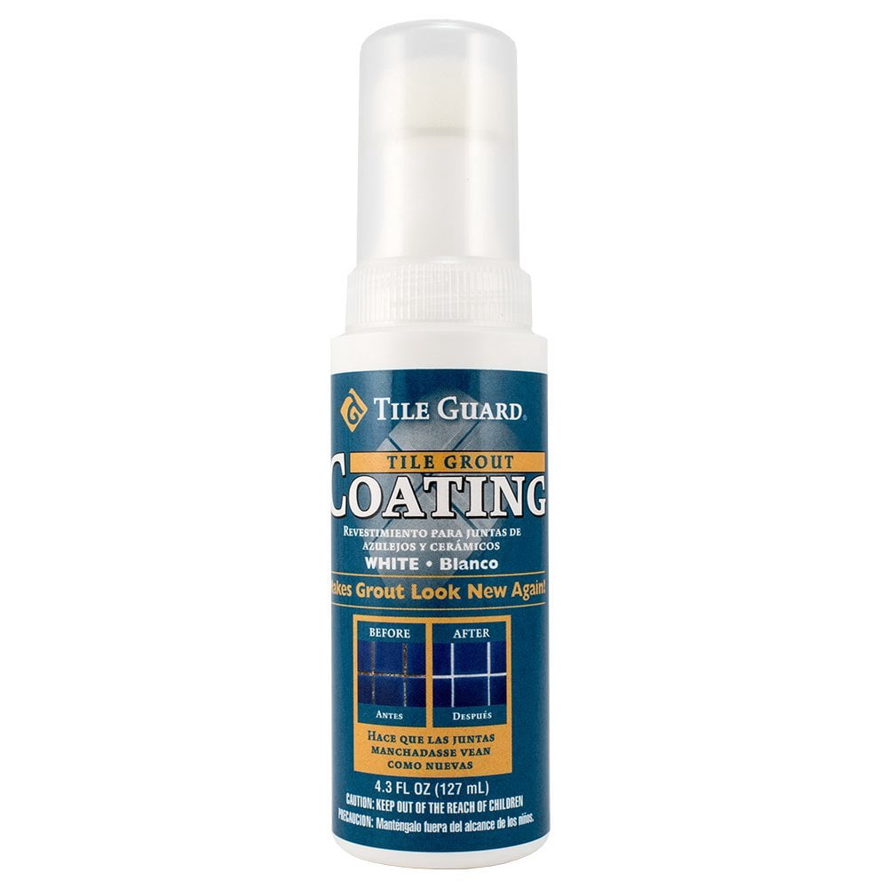 Homax Grout Coating, White, 4.3 oz, Tile Guard Grout Restoration ...