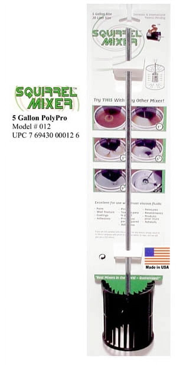 Homax 5 Gal. PolyPro Squirrel Mixer - Walmart.com