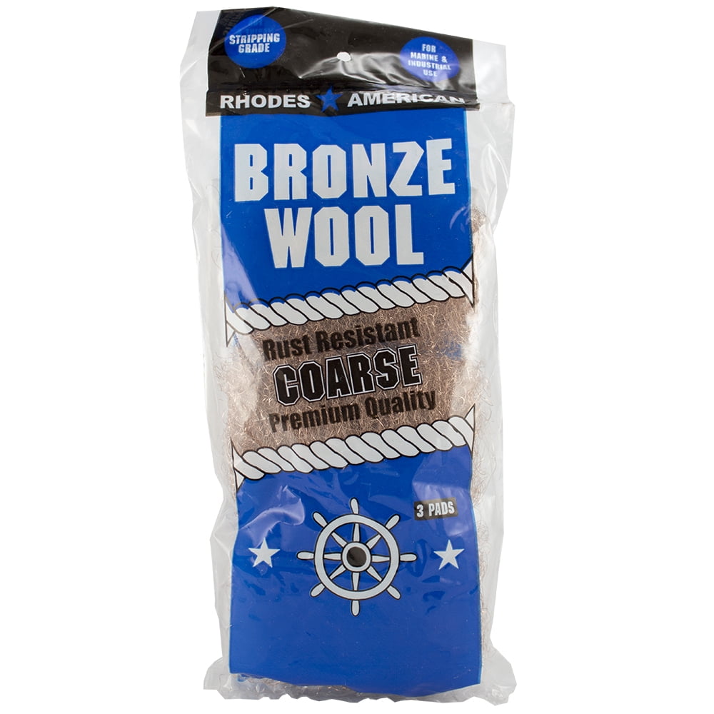 Homax Rhodes American Bronze Wool, Coarse Grade, 3 Pads - Walmart.com
