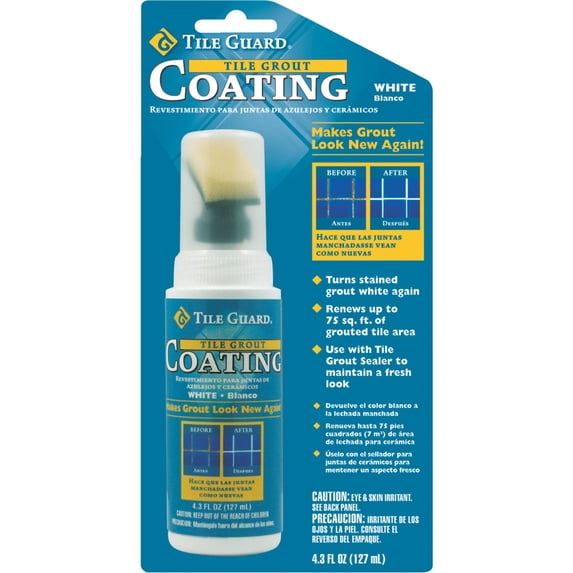 Homax Tile Grout Sealer, Clear, 4.3 Ounce, Shower Coating for Mildew ...