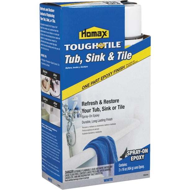 Homax Tough as Tile Epoxy Tub & Tile Spray Paint, 32oz - Walmart.com