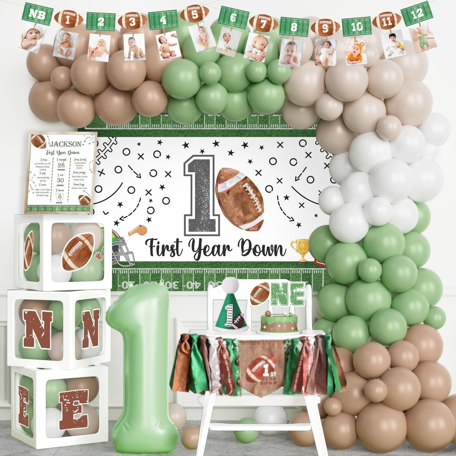 Hombae First Year Down Birthday Party Decorations, KMC21st Birthday ...