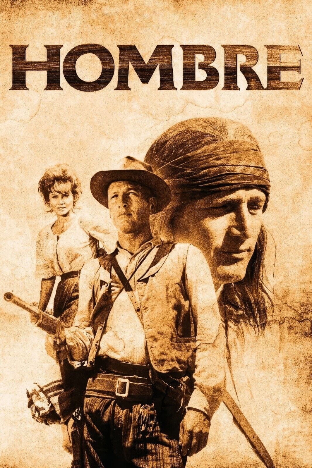 Hombre (1967) Movie Poster 24x36 - Western Classic Starring Paul Newman - Walmart.com