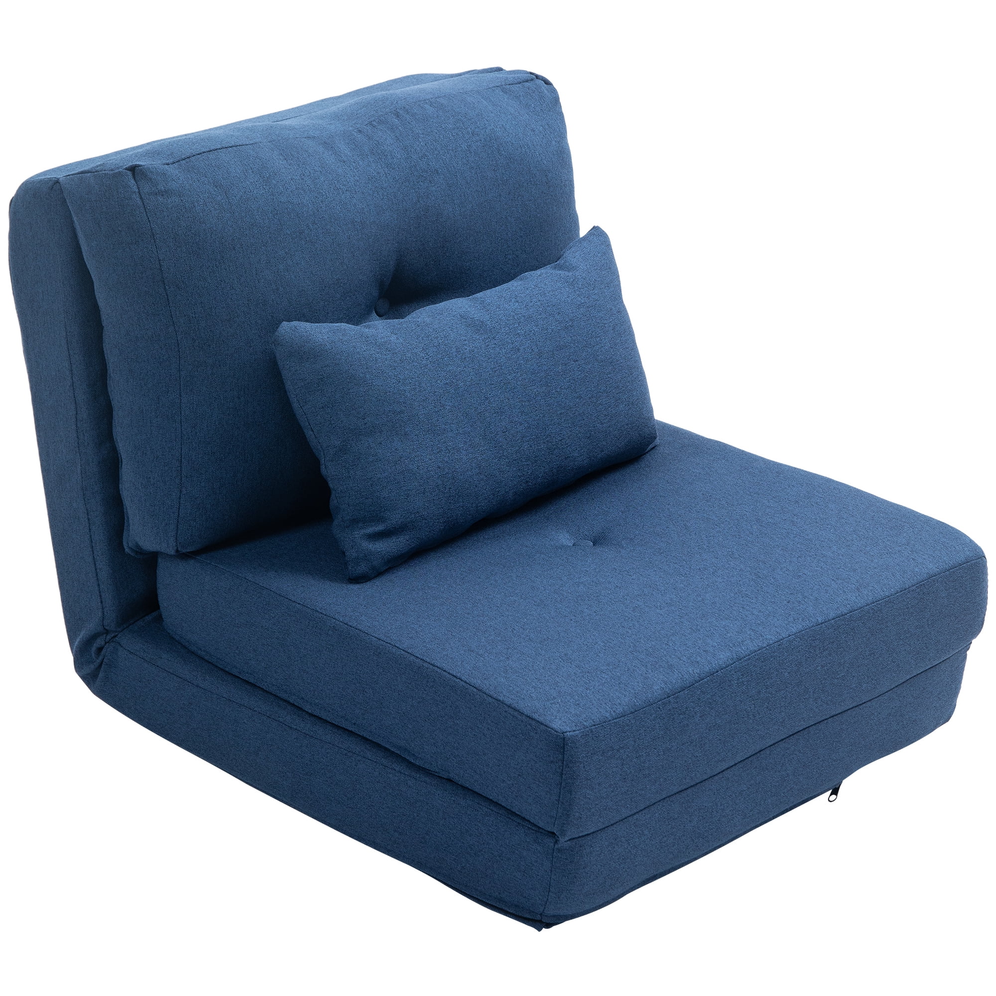 Homcom Convertible Flip Chair,Floor Lazy Sofa,Folding Upholstered Couch ...
