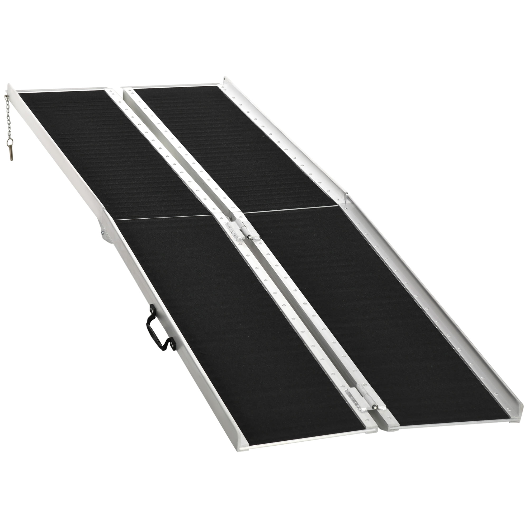 Homcom Portable Wheelchair Ramp for Home,Threshold Handicap Ramp 8 ...