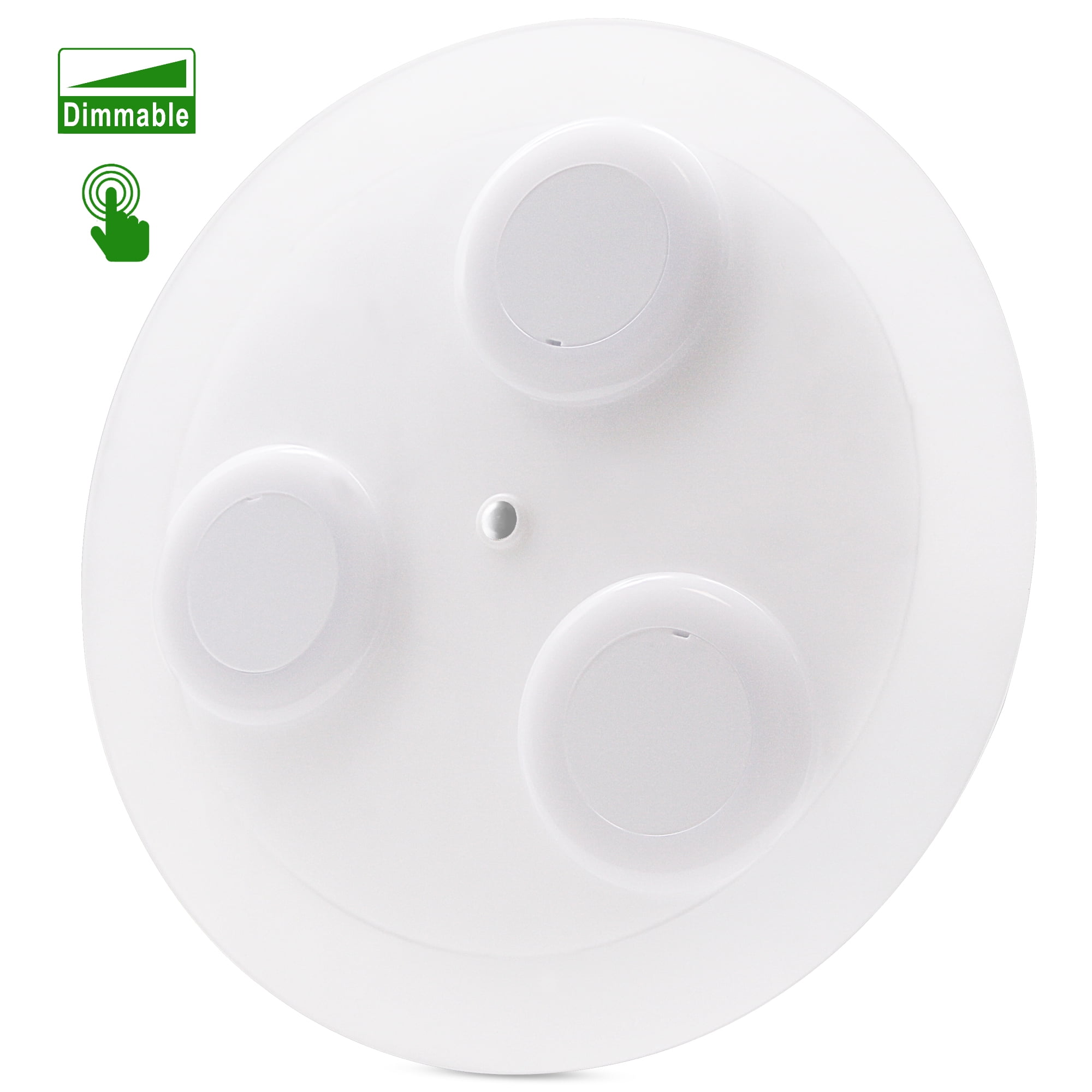 Homdec 10-Inch 12 Volt LED Ceiling Dome Light, Dimmable Disk Light with ...