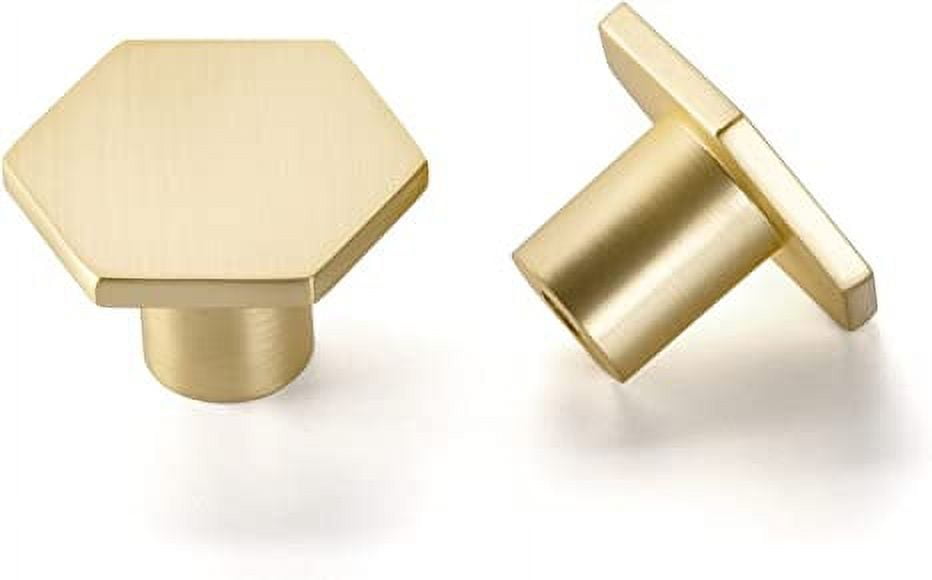 Homdiy 25 Pack Gold Cabinet Knob Brushed Brass Drawer Knob Gold Knob ...