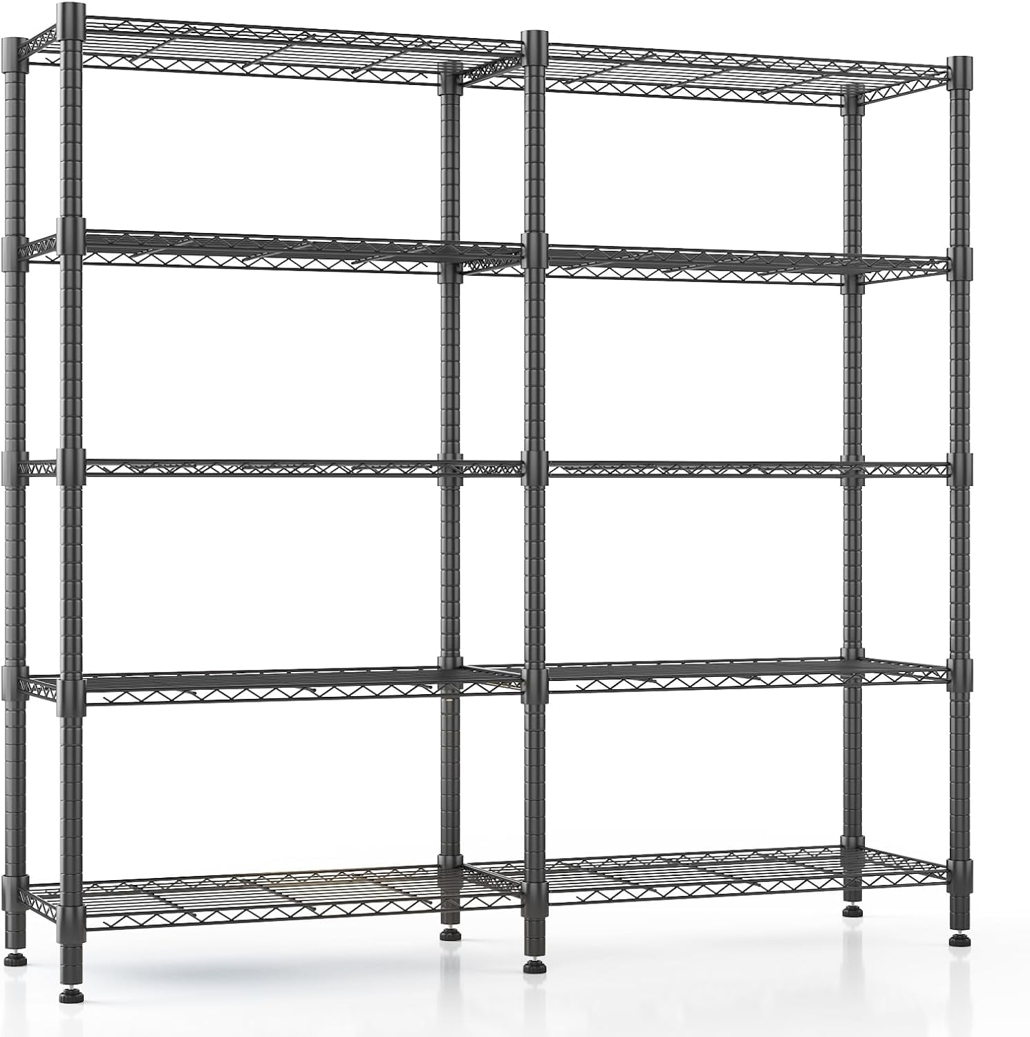 Homdox 5 Tier Storage Shelves Wire Shelving Unit Metal Shelves for ...