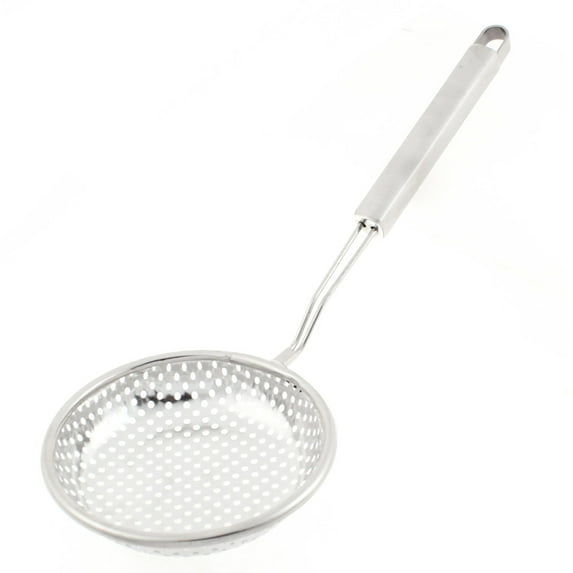 REGALWOVEN Home 12.5cm Dia Stainless Steel Flat Head Ladle Strainer ...
