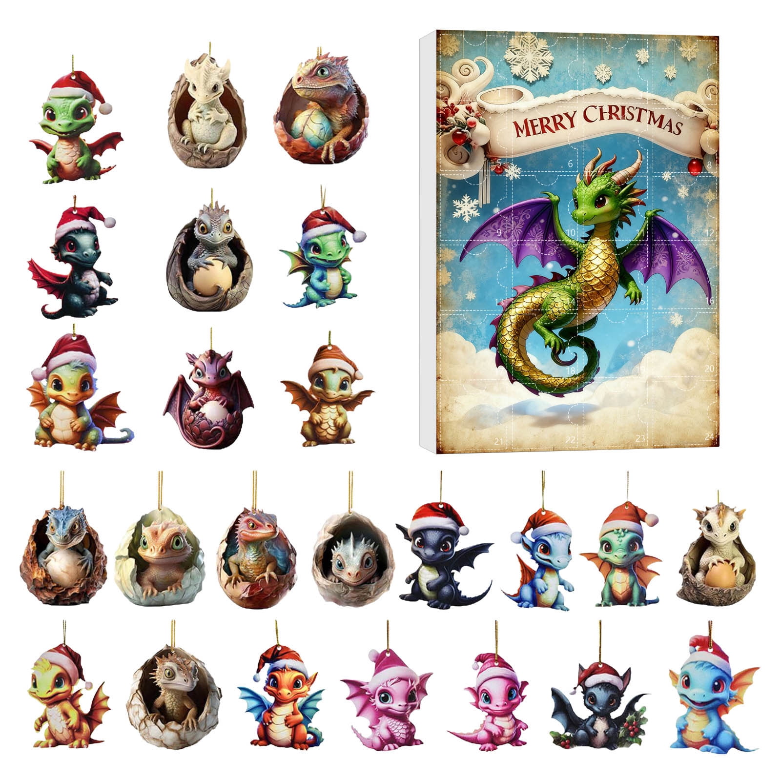 Home 2025 Holiday Advent Calendar Funny Animal Collectible Countdown ...