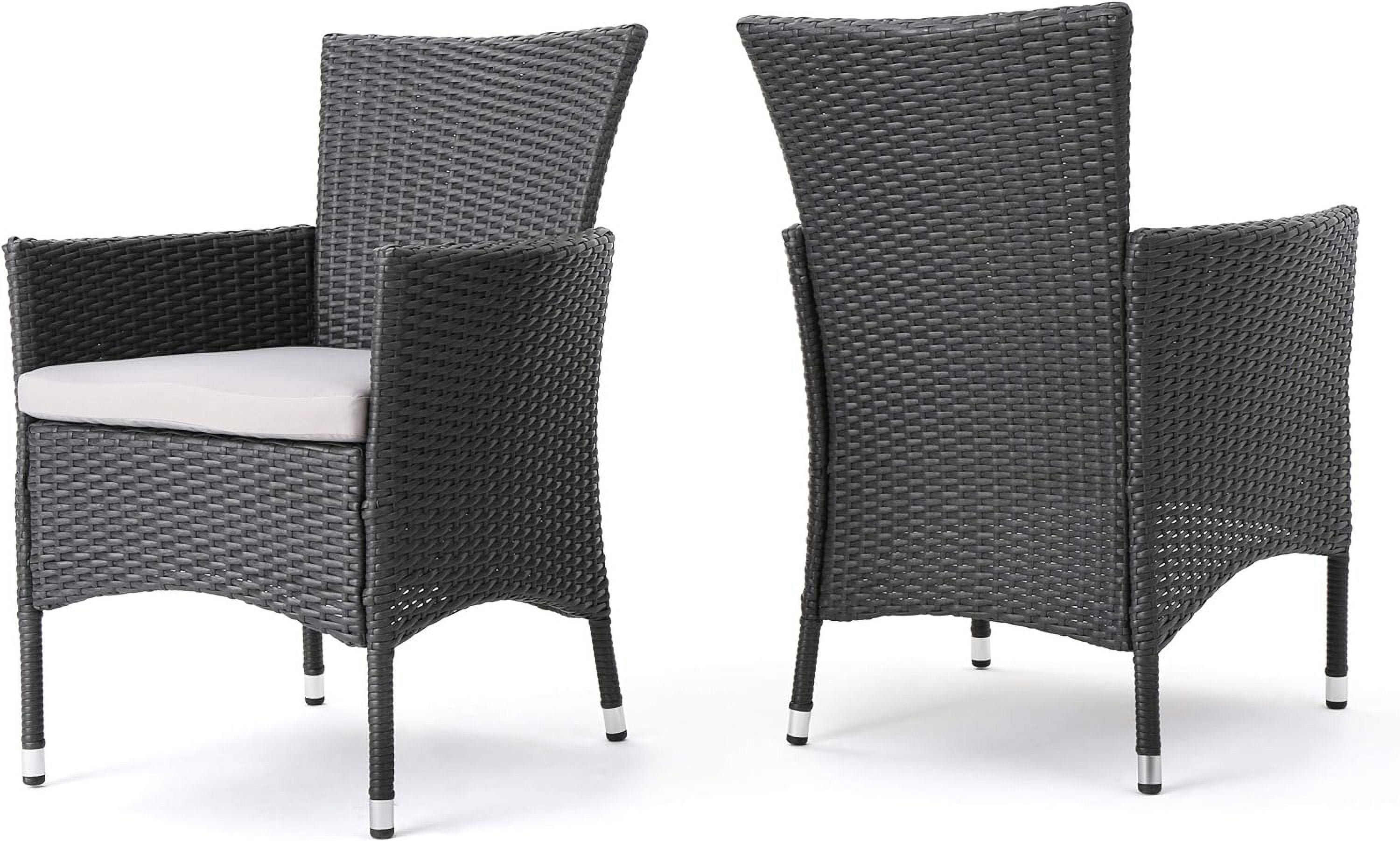 Home 346205 Malta Clementine Outdoor Wicker Dining Chairs (Set of 2), 2 ...