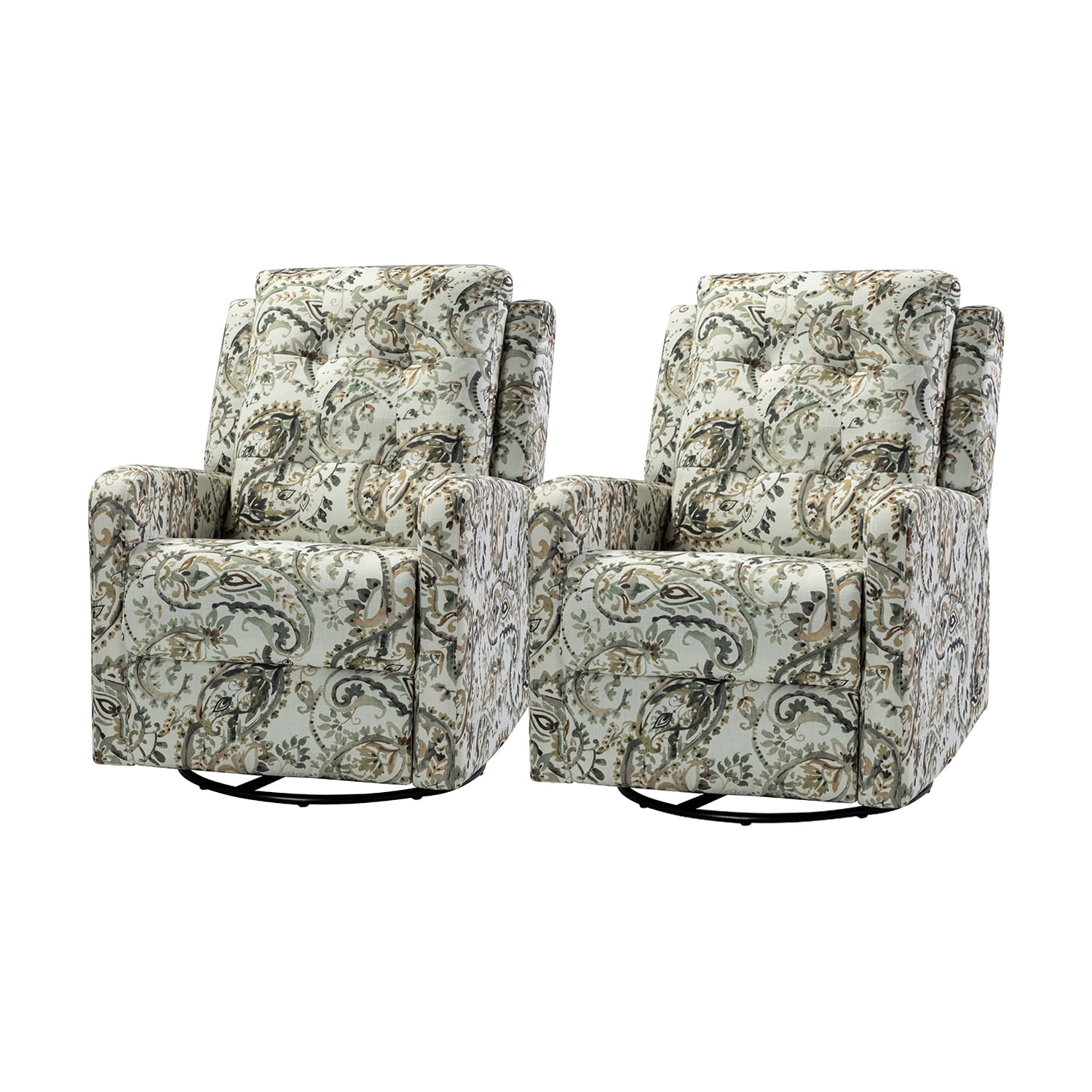 Home 360 Swivel Rocking Recliners Glider Rocker Chair Set of 2 Nursery ...