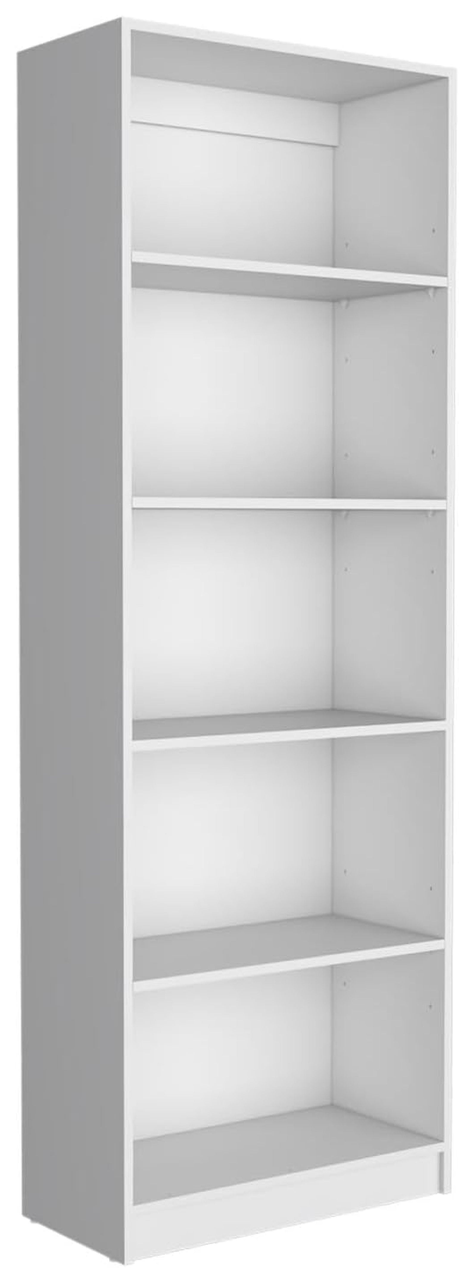 Home 4 Shelves Bookcase with Multi-Tiered Storage White - Walmart.com