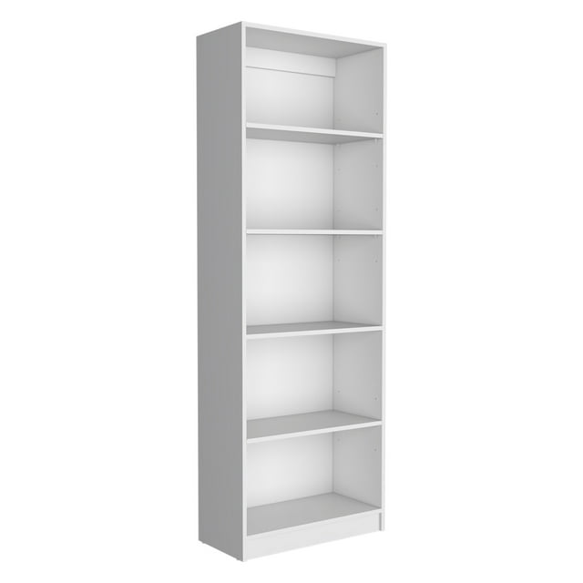 Home 4 Shelves Bookcase with Multi-Tiered Storage White - Walmart.com