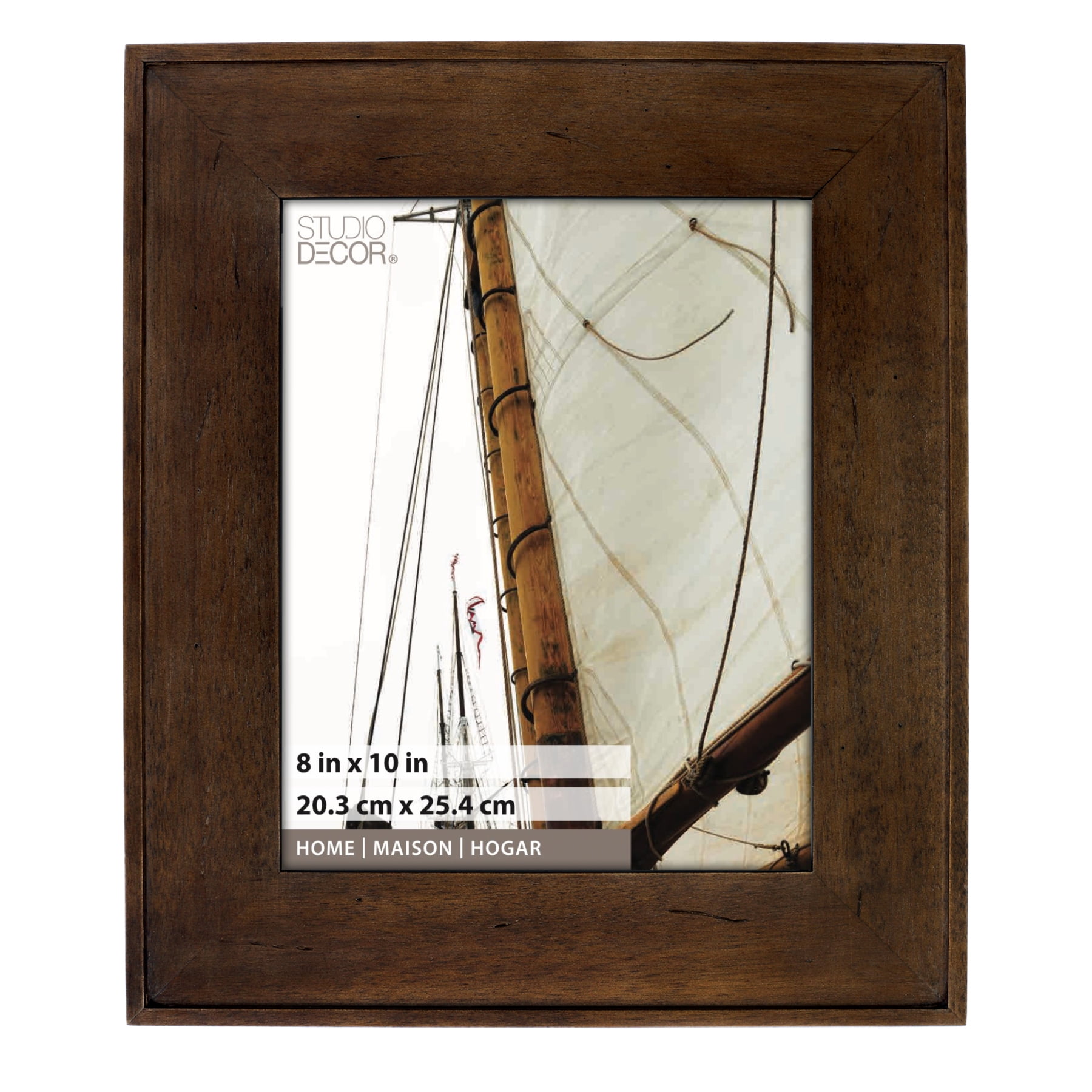 Home 8" x 10" Espresso Hampton Frame by Studio Décor® - Walmart.com