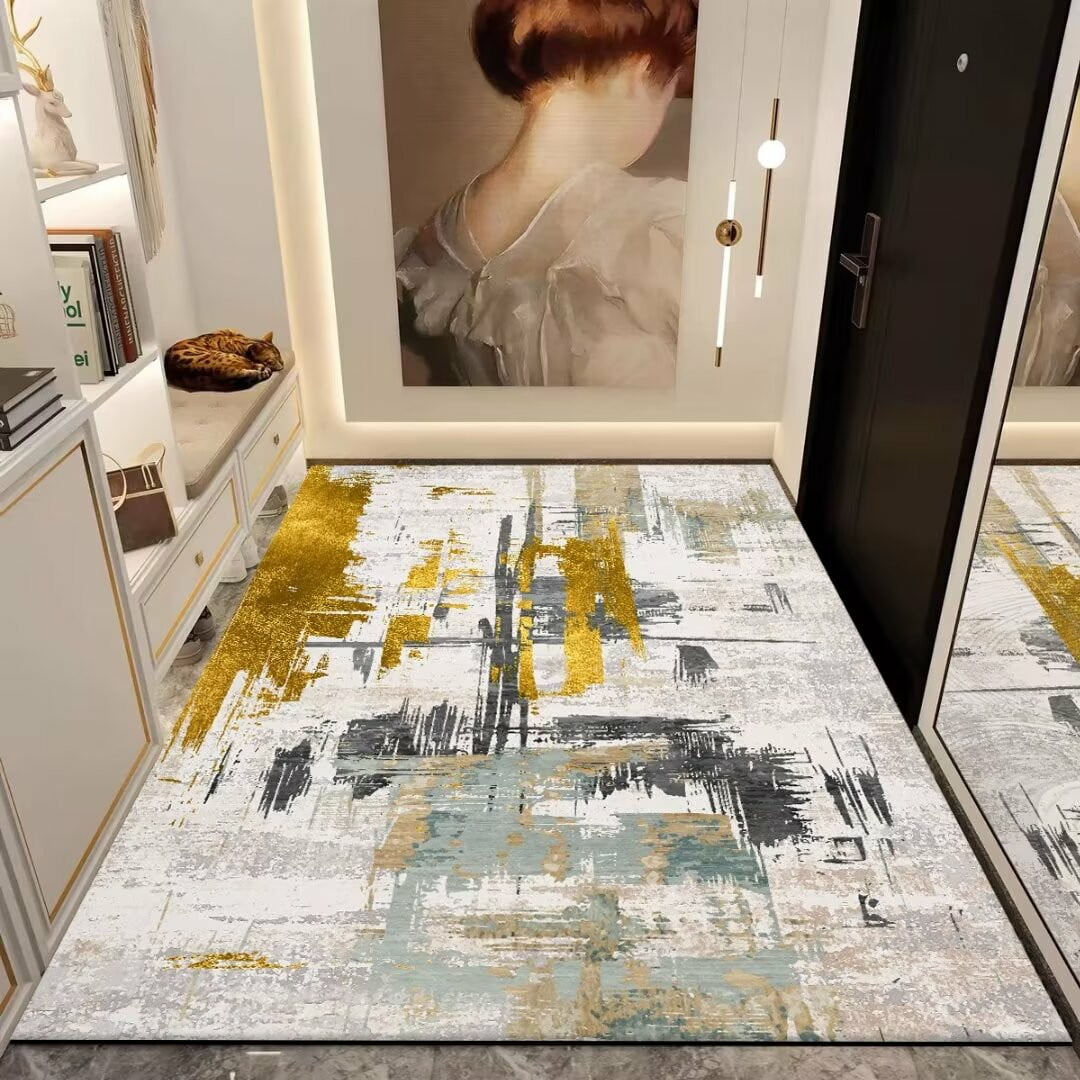 Home Abstract Soft Door Mat Modern Living Room ration Carpet Sofa Chair ...