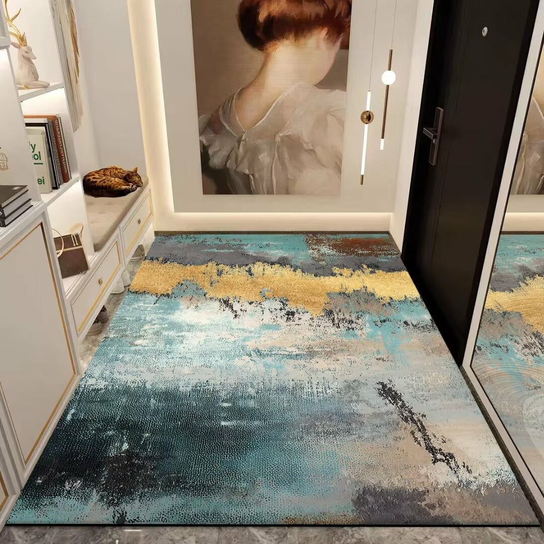 Home Abstract Soft Door Mat Modern Living Room ration Carpet Sofa Chair ...