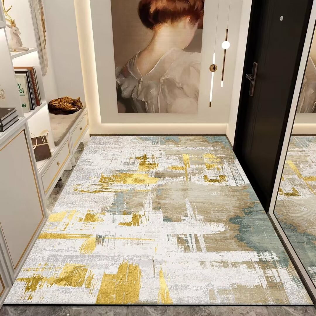 Home Abstract Soft Door Mat Modern Living Room ration Carpet Sofa Chair ...