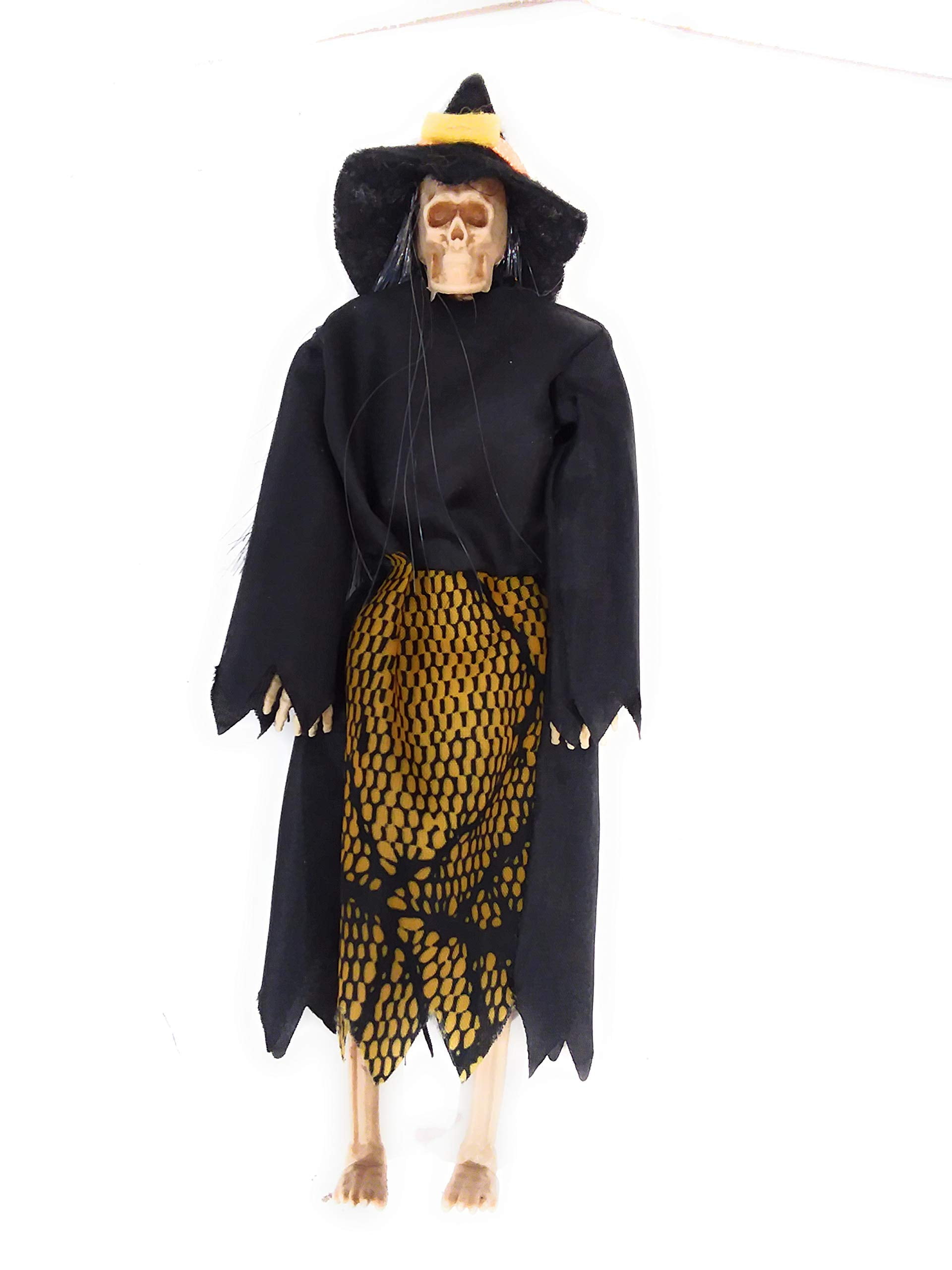 Home Accents 7" Mini Witch Skeleton, Sit Stand or Hang Halloween ...
