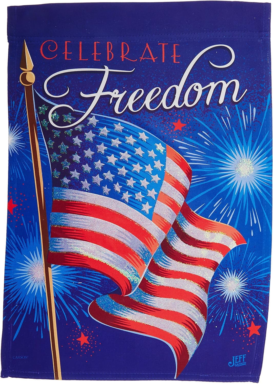 Home Accents Garden Flag, Glitter Trends Celebrate Freed - Walmart.com