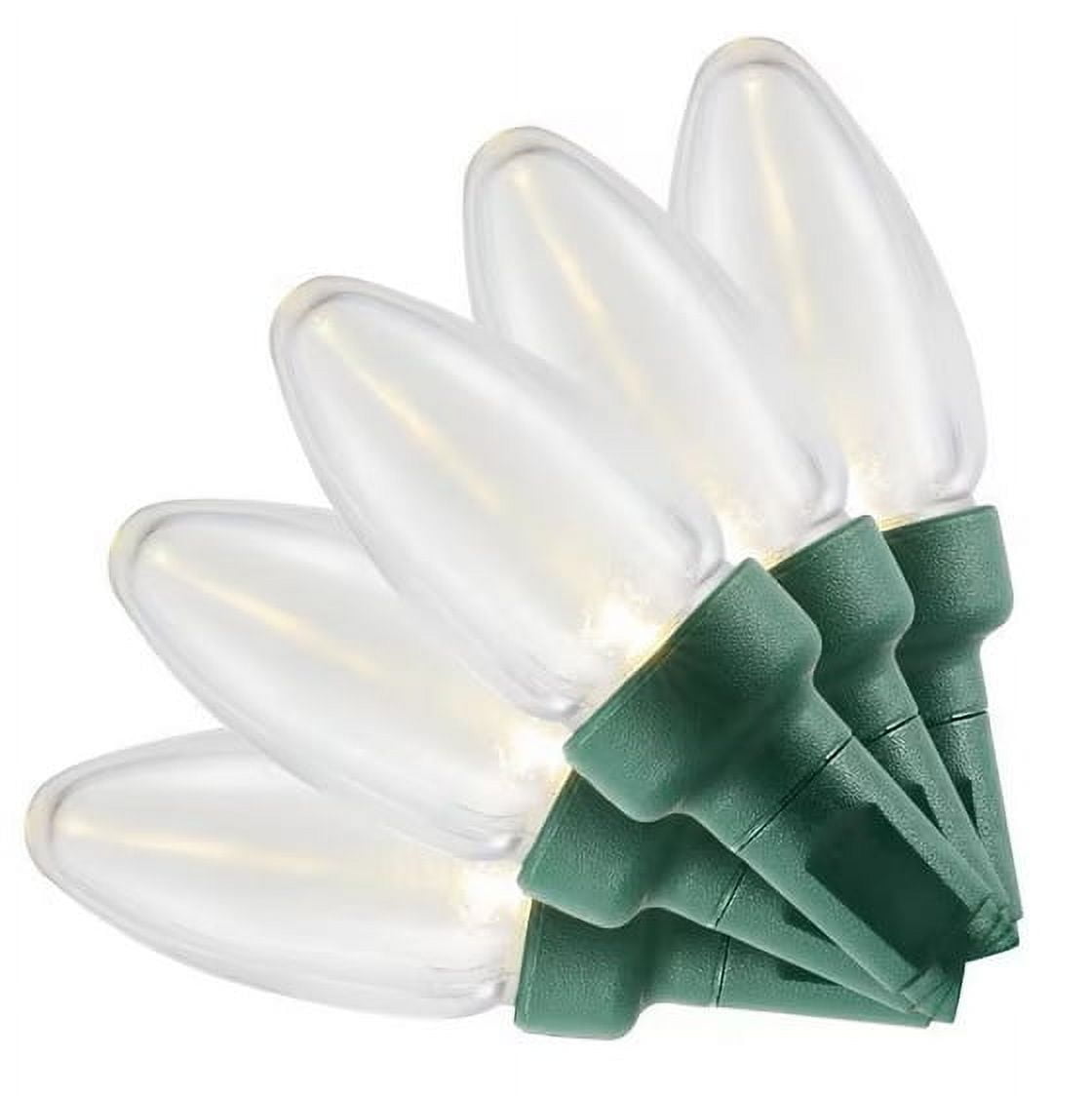 Home Accents Holiday 150L Warm White Faceted Christmas C6 LED String ...