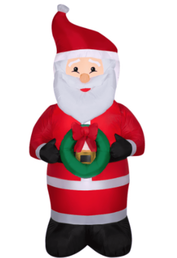 Home Accents Holiday 5 ft. LED Christmas Airblown Inflatable Santa ...