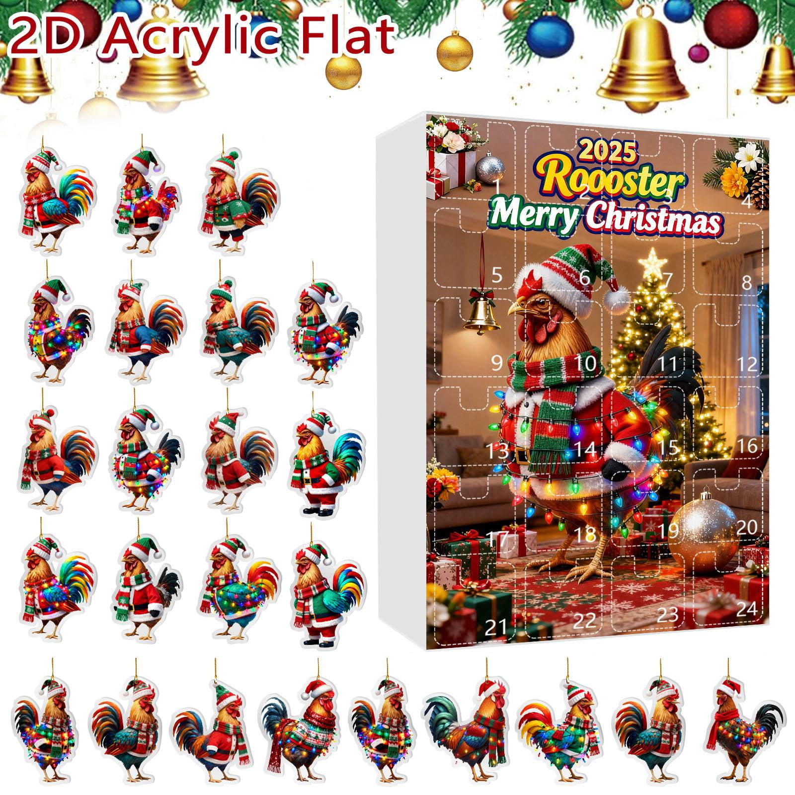 Home Acrylic Decor Holiday Advent Calendar Advent Calendar Collectibles ...