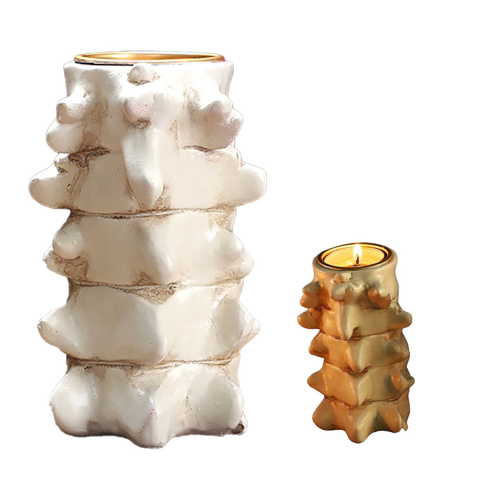 Home Aesthetic Resin Candle Organ Candle Holder Tabletop Centerpiece ...