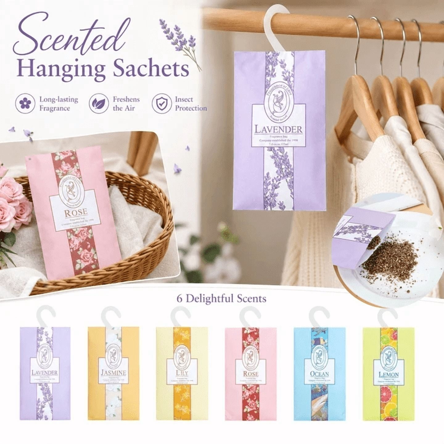 Home Air Fresheners, Room Air Fresher Sachet Bags, Closet Air Freshener ...