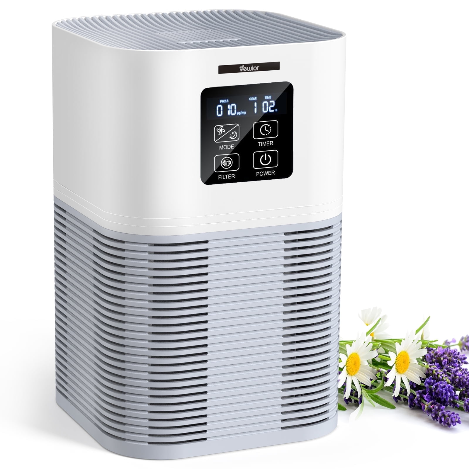 Home Air Purifier,Coverage up to 600 sq.ft, H13 True HEPA Filter ...
