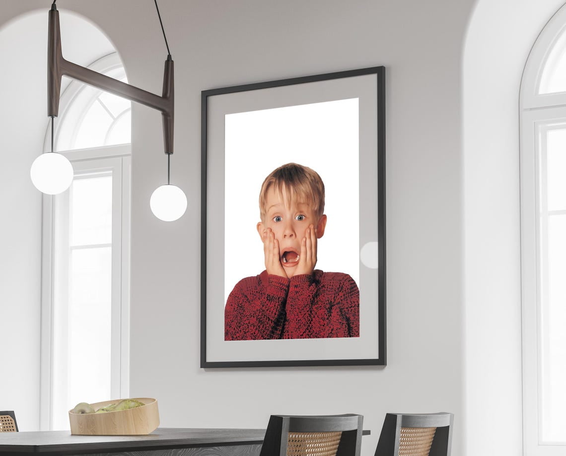 Home Alone Christmas Movie Poster: Printable Retro Wall Art (Digital ...