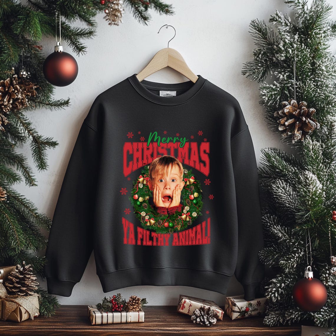 Home Alone Christmas Ya Filthy Animal Shirt And, Merry Christmas Movie ...