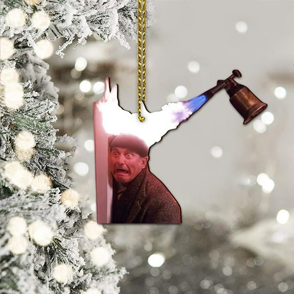 Home Alone Harry Ornament 2025 – Blowtorch Movie Scene Christmas Tree ...