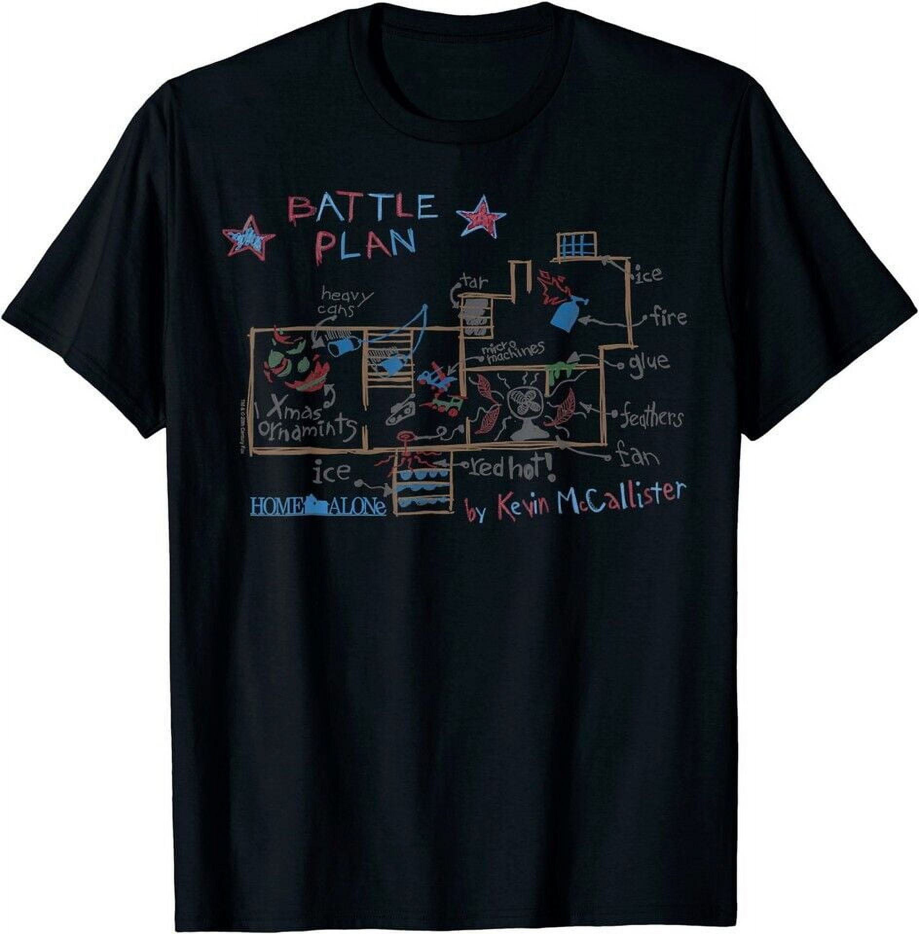 Home Alone Kevin Mcallister Battle Plan funny math T-Shirt - Walmart.com