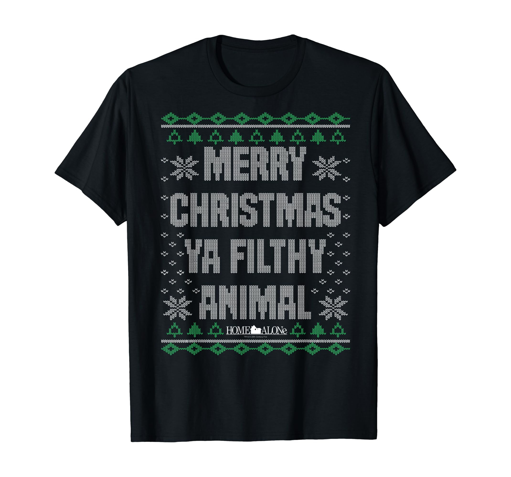 Home Alone Merry Krismast Ya Filthy Animal Sweater T-Shirt - Walmart.com