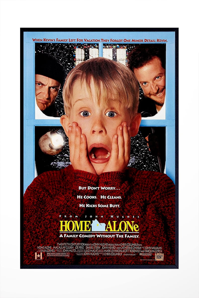 Home Alone Movie Poster Frameless Gift 12 x 18 inch（30cm x 46cm ...