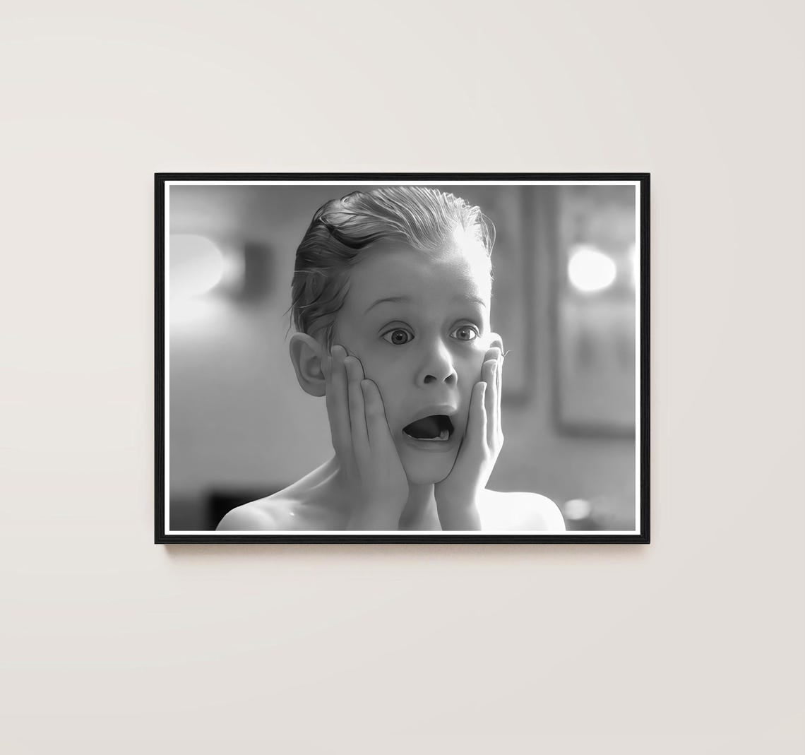 Home Alone Movie Poster, Funny Bathroom Print (Digital Download ...