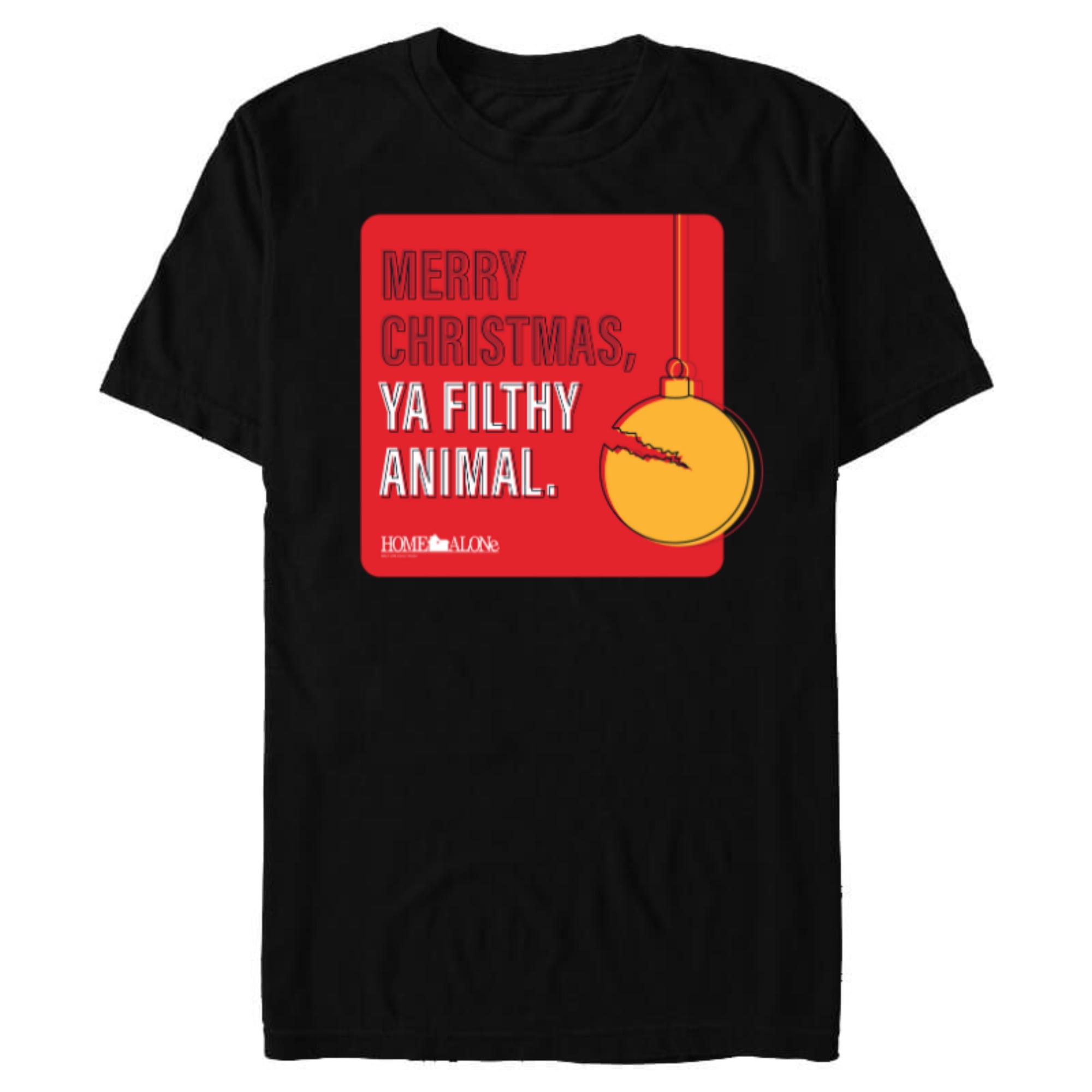 Home Alone Movie Quote Merry Christmas, Ya Filthy Animal - Short Sleeve ...