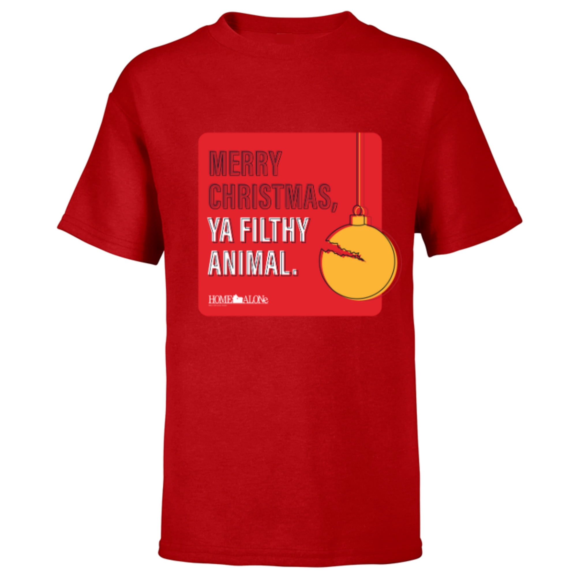 Home Alone Movie Quote Merry Christmas, Ya Filthy Animal - Short Sleeve ...