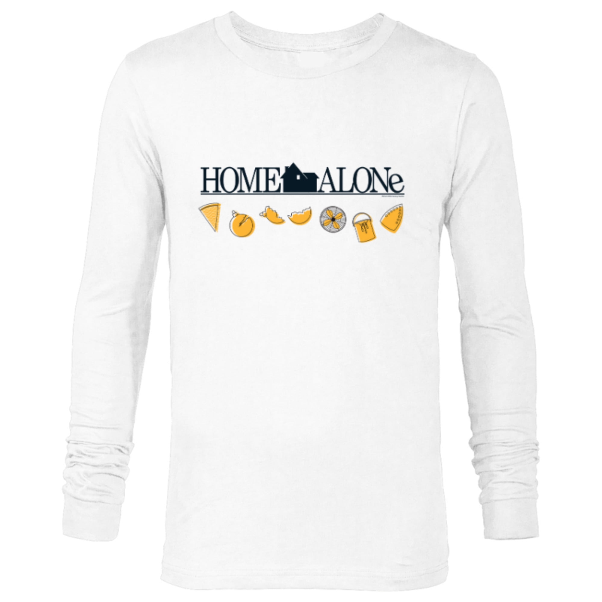 Home Alone Official Movie Logo with Booby Trap Icons - Long Sleeve T ...