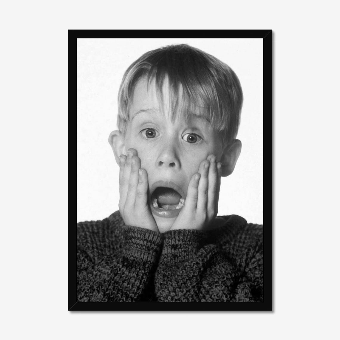 Home Alone Poster, Iconic Christmas Movie Kevin Print, Vintage Fine Art ...