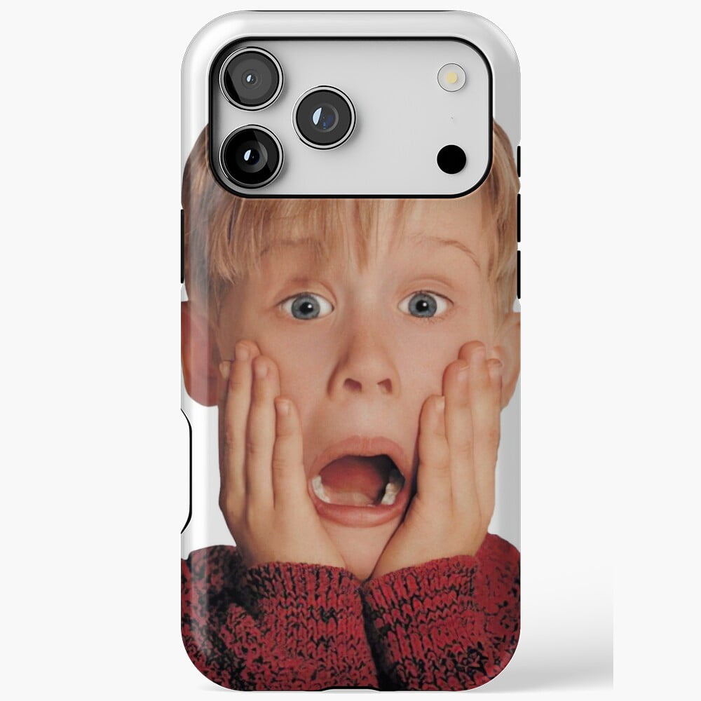 Home Alone Retro Movie Artwork For iPhone 11-17 Pro Max Phone Tough ...