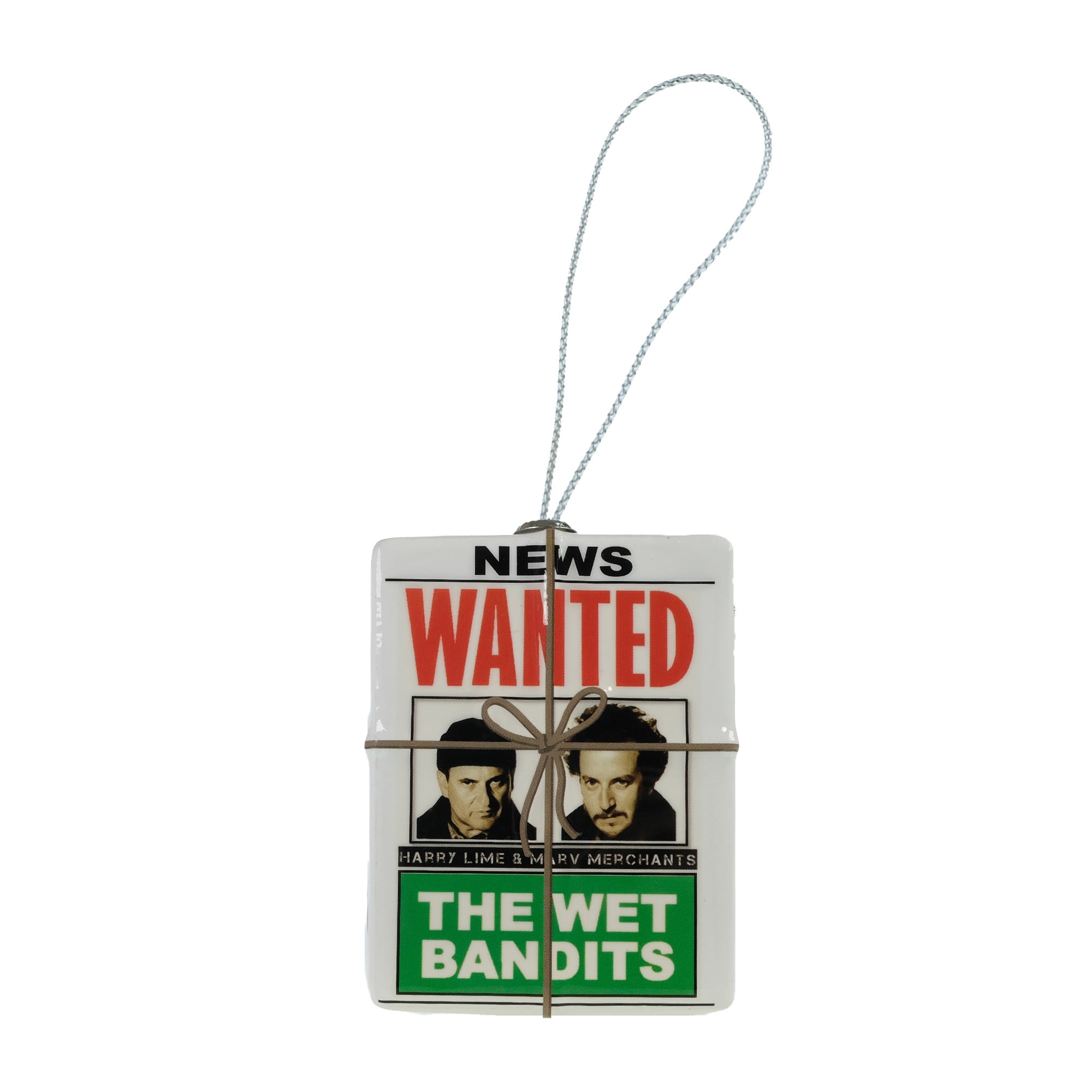 Home Alone, The Wet Bandits Wanted Poster, Decoupage Ornament, 3.35 ...