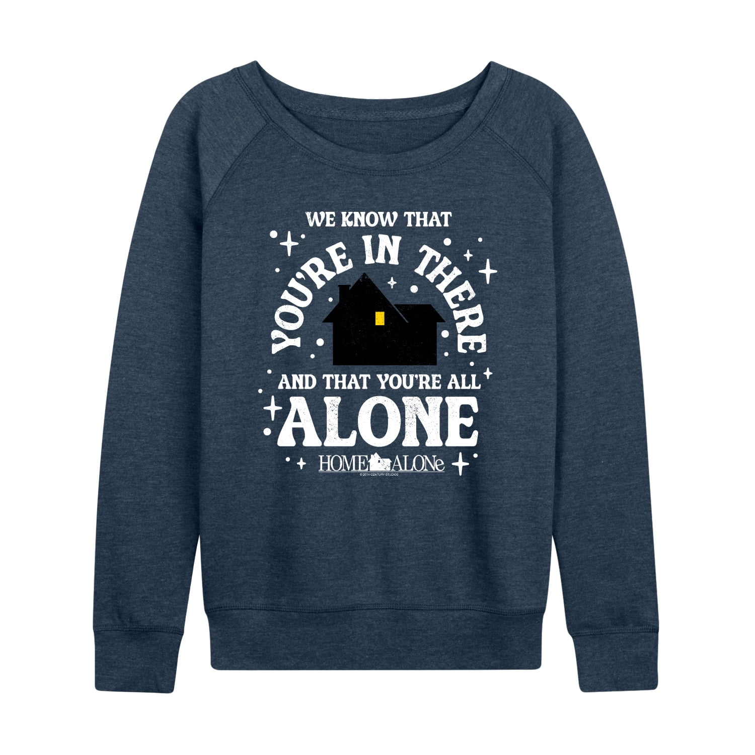 Home Alone - We Know Youre In There - Women's French Terry Long Sleeve ...