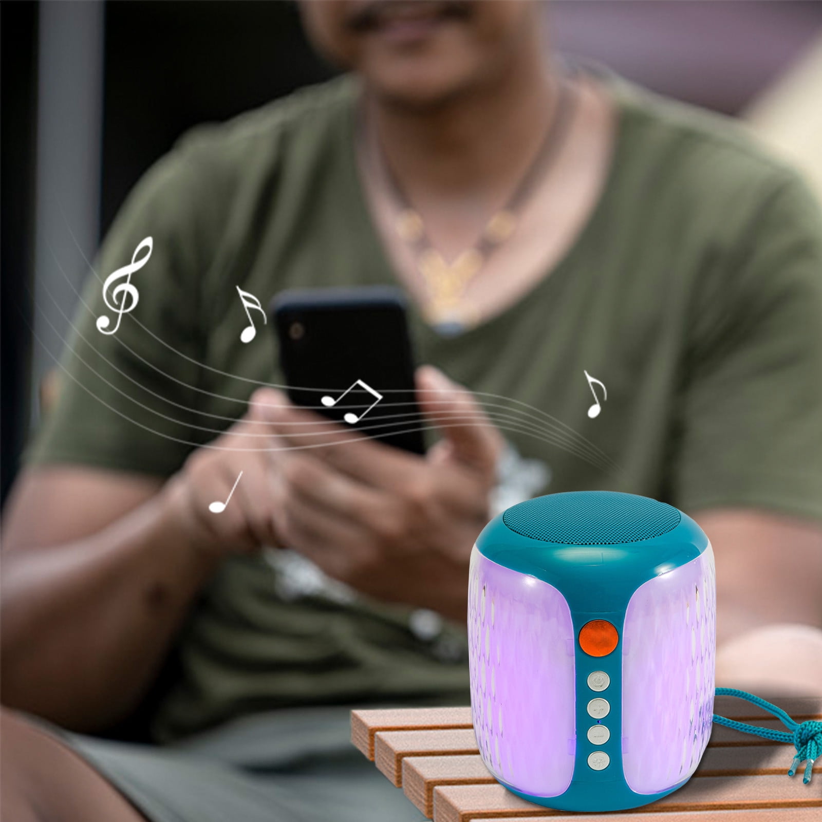 Home Appliances ZKCCNUK Gadgets, Colorful Light Wireless Bluetooth ...