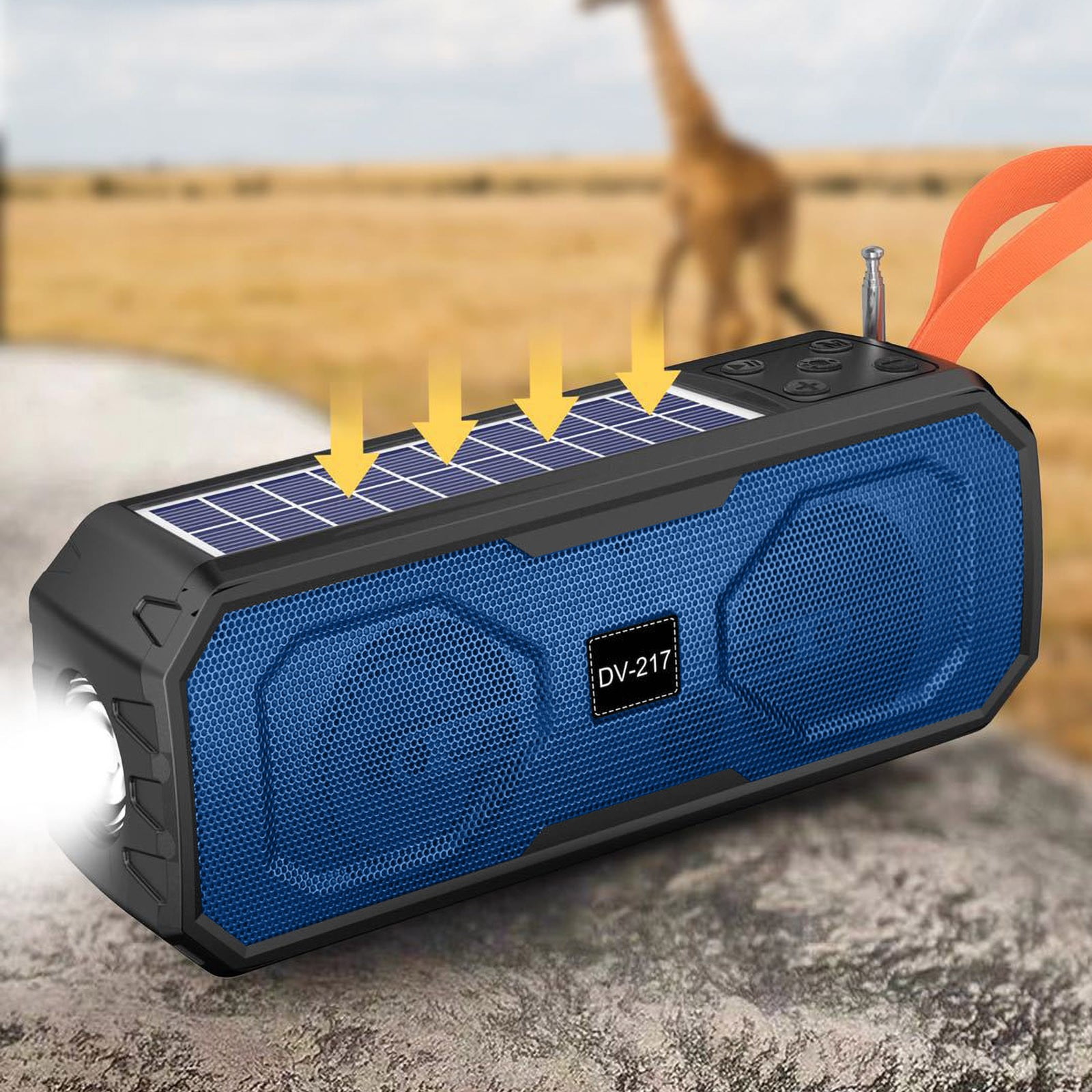 Home Appliances ZKCCNUK Solar Bluetooth Speaker Portable Outdoor ...