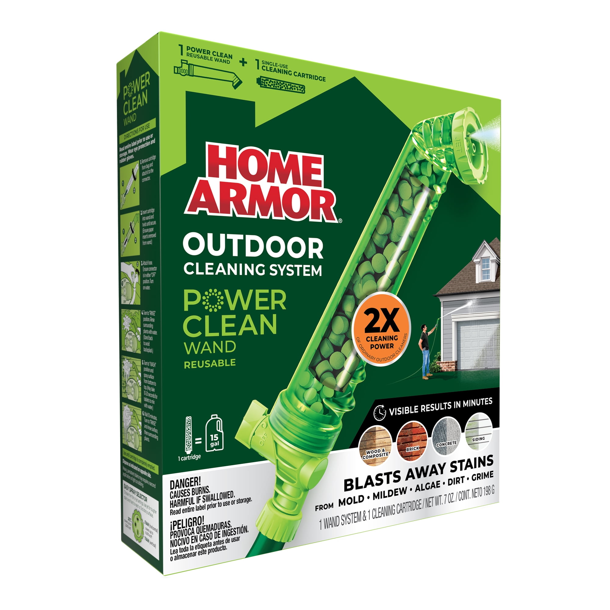 Home Armor Power Clean Outdoor Wand Cleaning Starter Kit - Walmart.com