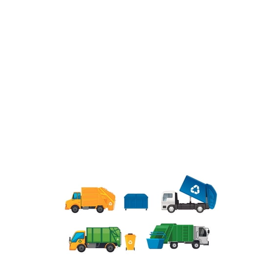 Home Art Garbage Truck Decal Design Vinyl Dumpster Toys Decor Removable ...